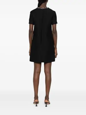 Valentino Garavani Wool And Silk Blend Mini Dress