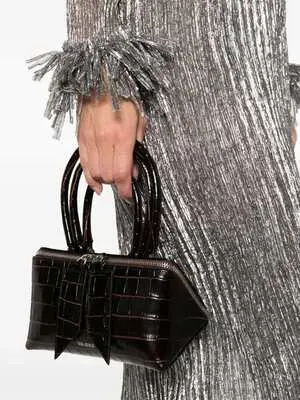 Attico Mini Friday Bag With Crocodile Effect