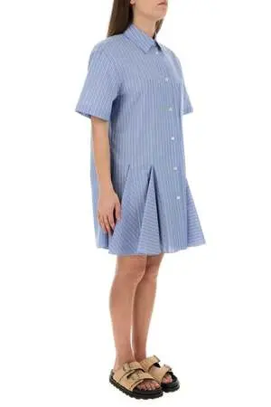 Marni Embroidered Poplin Shirt Dress - Multicolor