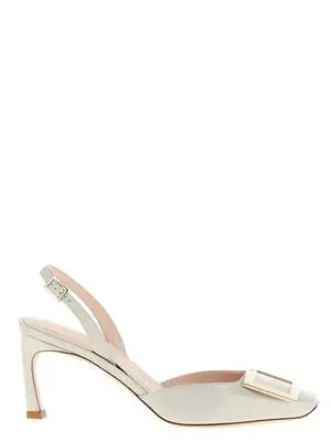 ROGER VIVIER Trompette' Slingback - White