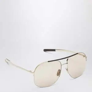 Gucci Gold Navigator Sunglasses
