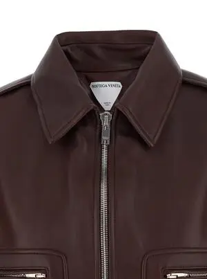Bottega Veneta Shearling Coat With Removable Fur Collar - Multicolor