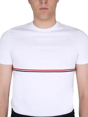 Thom Browne Rwb Stripe T-shirt - White