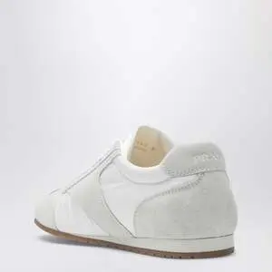 Prada Fabric And Suede Sneakers