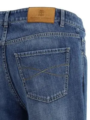 Brunello Cucinelli Cuffed Jeans - Blue