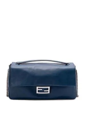 Fendi Leather Baguette Shoulder Bag