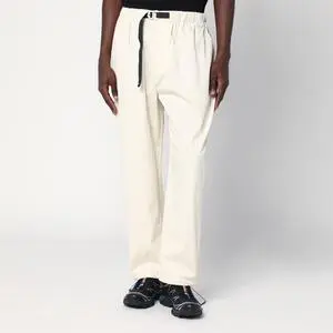 PURPLE MOUNTAIN OBSERVATORY Terrain Cream-colored Trousers In Cotton-nylon Blend - White