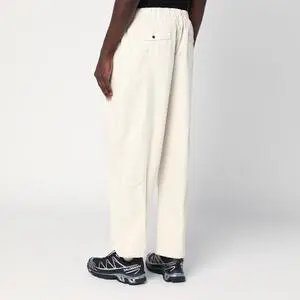 PURPLE MOUNTAIN OBSERVATORY Terrain Cream-colored Trousers In Cotton-nylon Blend - White