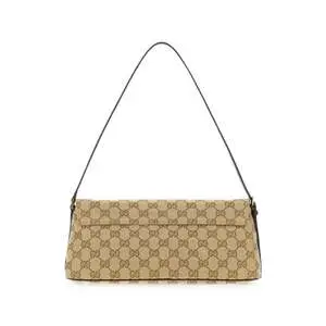Gucci Gg Supreme Canvas Shoulder Bag - Cream