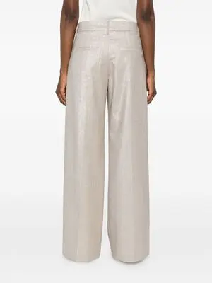 Brunello Cucinelli Wool Blend Trousers - Multicolor