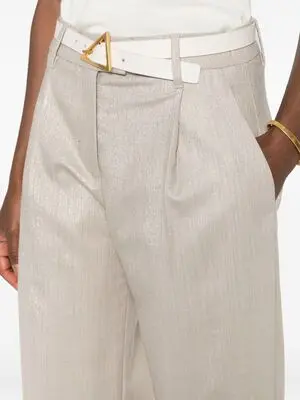 Brunello Cucinelli Wool Blend Trousers - Multicolor