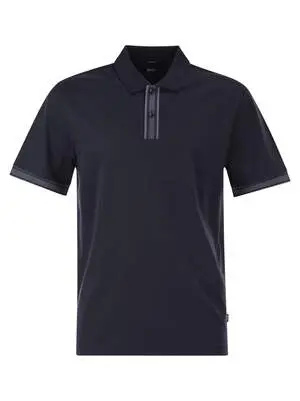 BOSS Cotton Polo Shirt With Contrast Placket - Multicolor