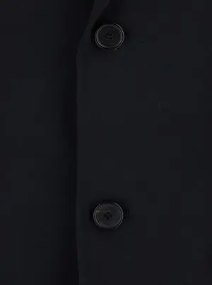 Balenciaga Black Single-breasted Jacket With Notched Revers In Wool
