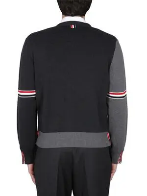 Thom Browne V-neck Cardigan - Gray