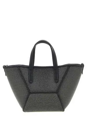 Brunello Cucinelli Bc Duo Mini Precious' Handbag - Black