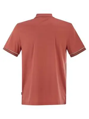 BOSS Cotton Polo Shirt With Contrast Placket