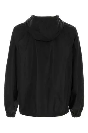 Burberry Black Nylon Windbreaker - Cream
