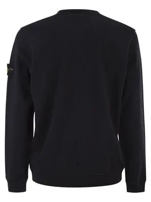 Stone Island Regular Fit Crew Neck Sweatshirt - Blue