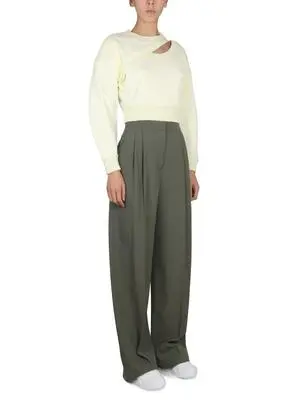 Alexander McQueen Cropped Sweatshirt - Cream