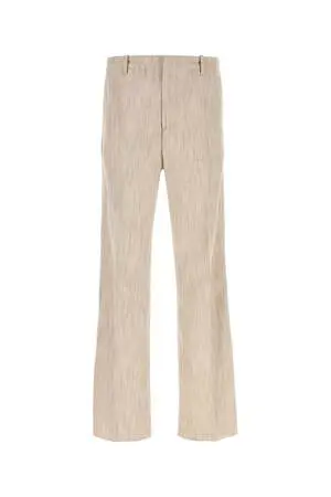 Bottega Veneta Melange Sand Viscose Blend Pant - Brown