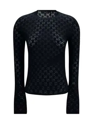 Gucci Gg Dévoré Cotton T-shirt - Black
