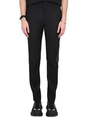 Alexander McQueen Virgin Wool Pants - Black