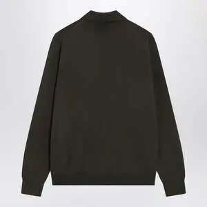 Prada Military Combed Wool Polo Shirt - Green