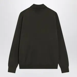 Prada Military Combed Wool Polo Shirt - Green