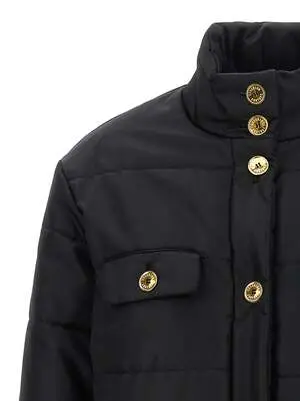 Moschino Padded Logo Button Down Jacket