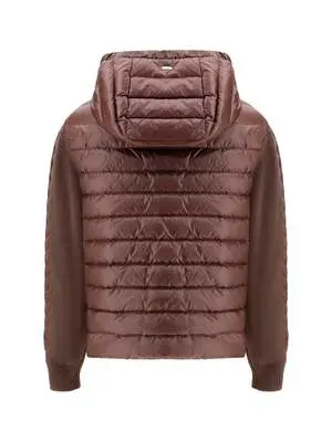 Herno Down Jacket With Wool Sleeves