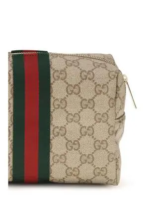 Gucci Medium Beauty Case With Web Stripe