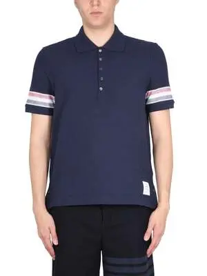 Thom Browne Cotton Polo - Blue