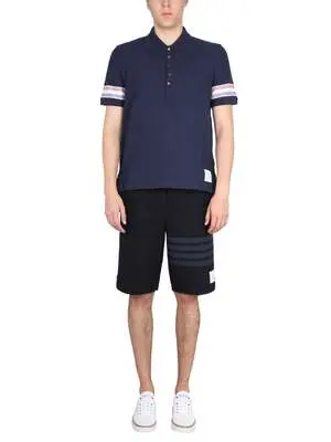 Thom Browne Cotton Polo - Blue