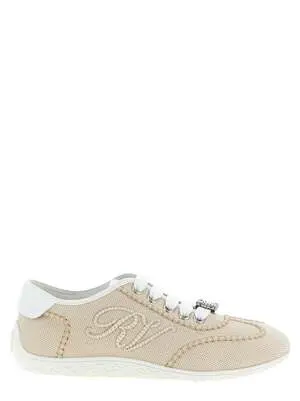 ROGER VIVIER Viv Low Sneakers - Cream