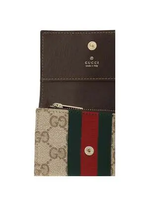 Gucci Web Bi-fold Card Holder