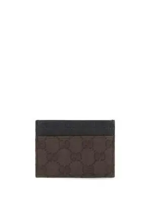 Gucci Gg Fabric Card Holder