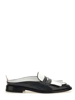 Thom Browne Kilt Varsity Penny Loafer - Gray