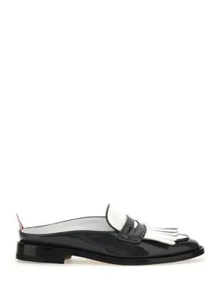 Thom Browne THOM BROWNE Kilt Varsity Loafers Gray