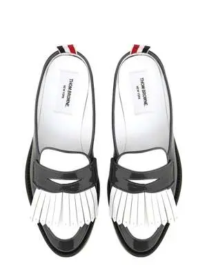 Thom Browne Kilt Varsity Loafers - Gray