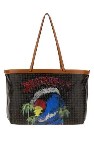Balenciaga Printed Canvas Medium Select Shopping Bag - Multicolor