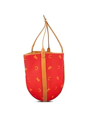 Celine Drop Large Jacquard Bucket Bag