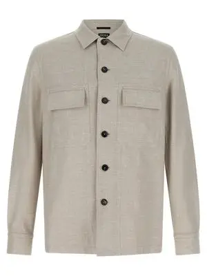 Zegna Crossover' Overshirt - Gray