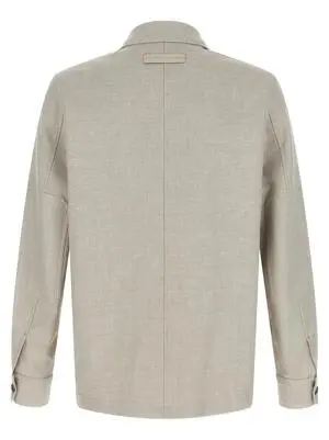 Zegna Crossover' Overshirt - Gray