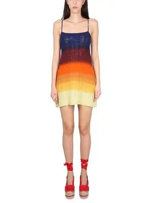 Etro Shaded Wool Mini Dress - Multicolor