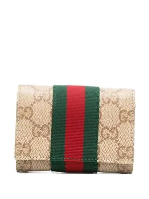Gucci Web Detail Bifold Card Case - Multicolor
