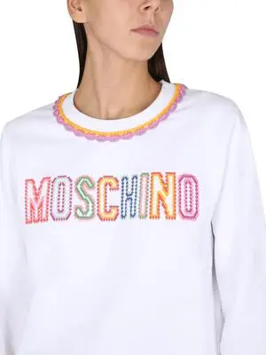 Moschino Crewneck Sweatshirt - White