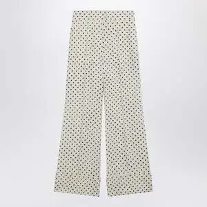 Valentino Garavani Supergran Trousers With Plusdepois Print - Cream
