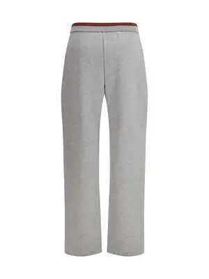 Gucci Cotton Jersey Leisure Pants - Gray