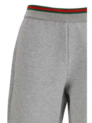 Gucci Cotton Jersey Leisure Pants - Gray