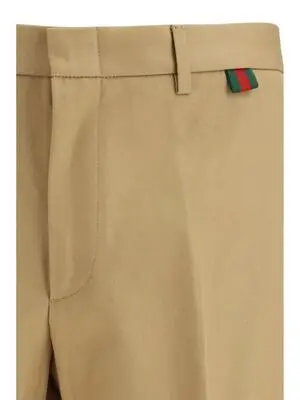 Gucci Cotton Pants - Cream